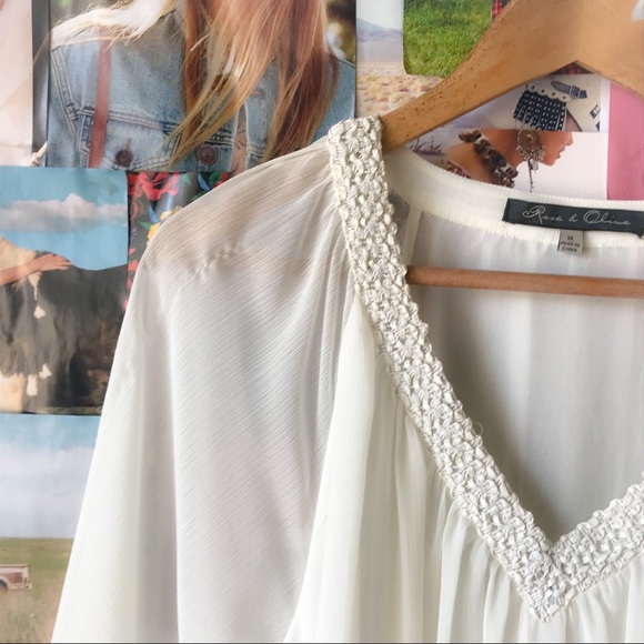 Rose & Olive | Tops | Rose Olive Sheer Blouse | Poshmark